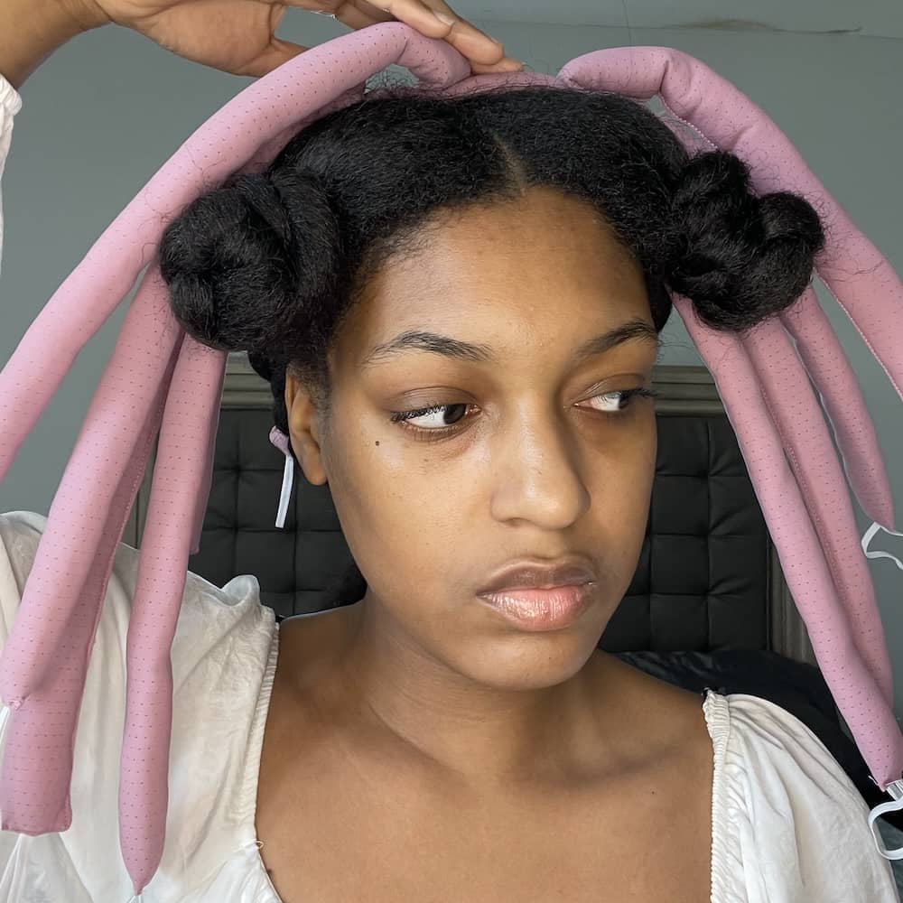 NO HEADBAND OCTOCURL - Satin Gentle Fabric - Soft Hair Curlers ...