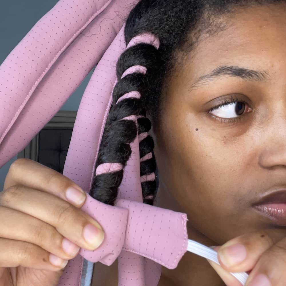 NO HEADBAND OCTOCURL - Satin Gentle Fabric - Soft Hair Curlers ...