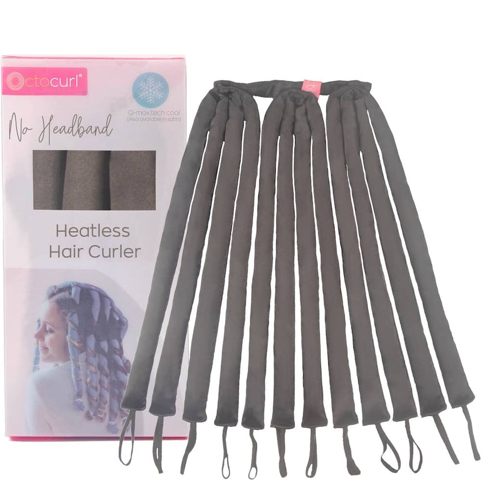 NO HEADBAND OCTOCURL - Satin Gentle Fabric - Soft Hair Curlers ...